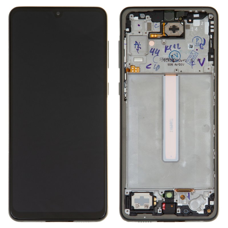 LCD compatible with Samsung A336 Galaxy A33 5G, (black, with frame ...
